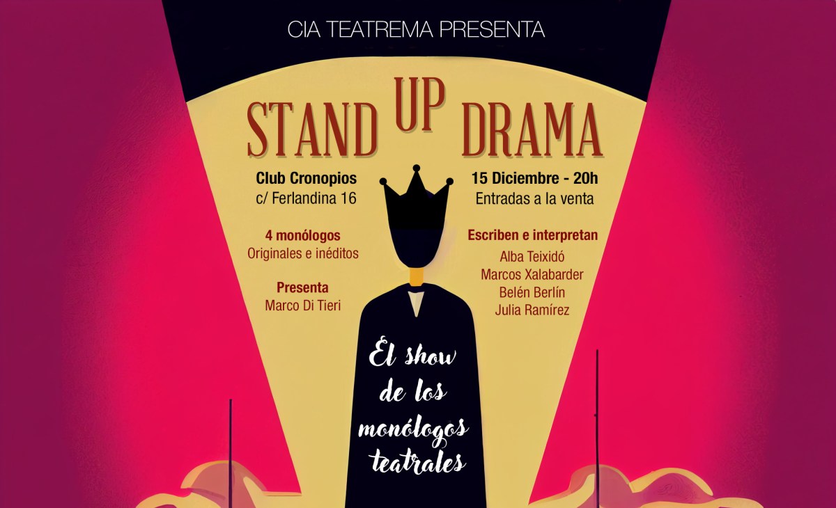 Stand Up Drama: un nuevo formato teatral – Escritura en Vivo